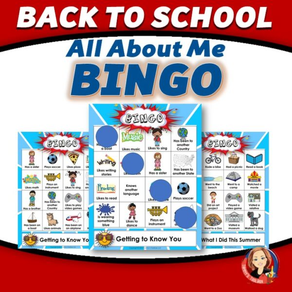 All About Me Bingo Game for Back to School | Made By Teachers