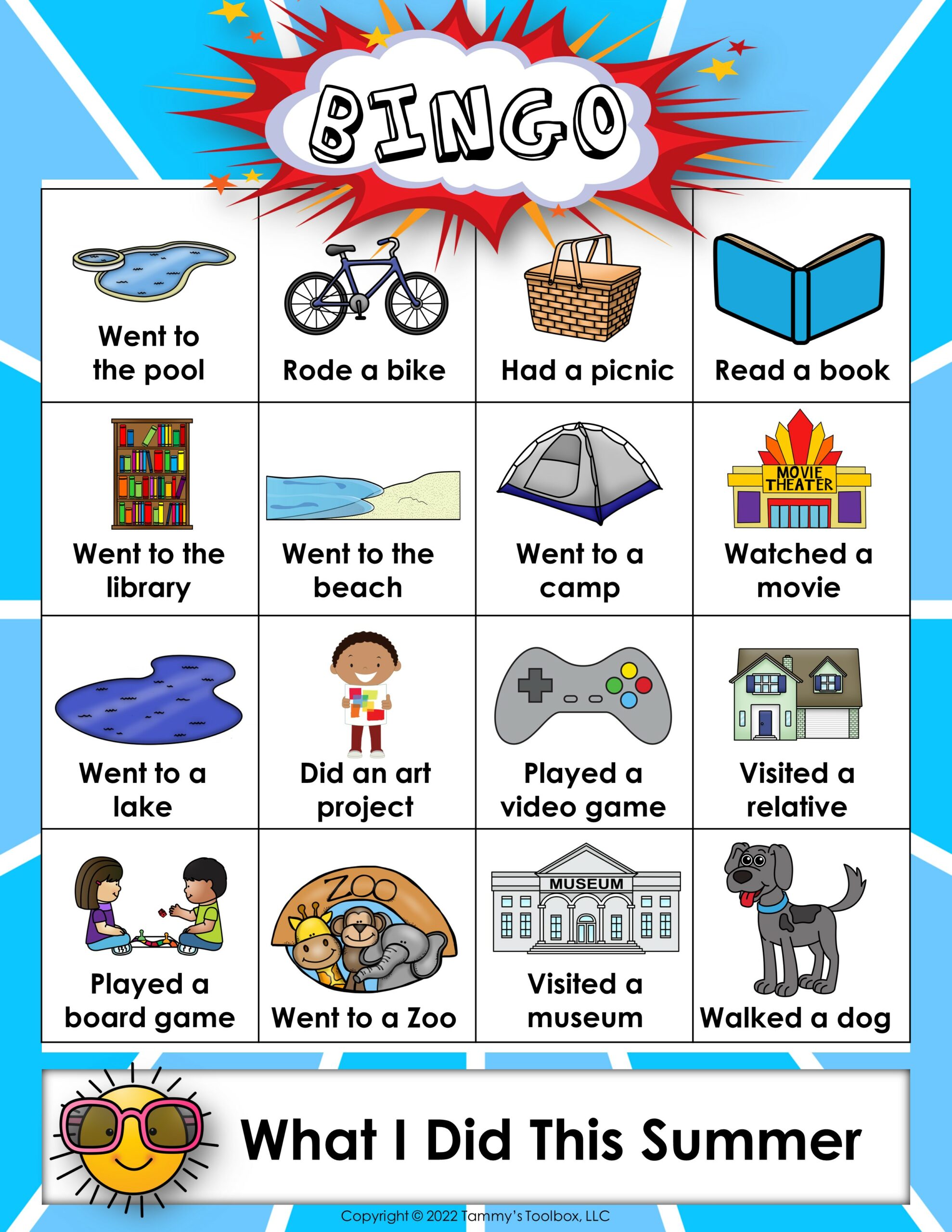 All About Me Bingo Game for Back to School - Made By Teachers