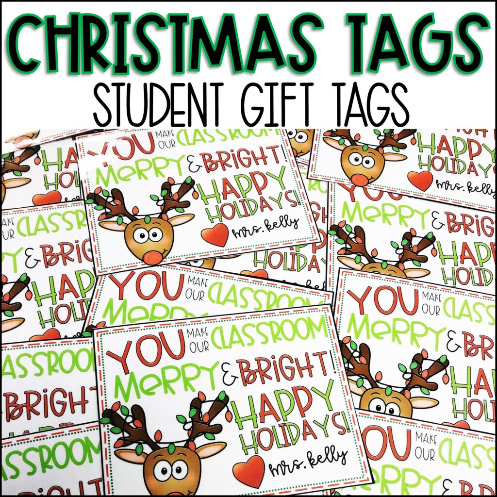 Christmas Gift Tags to Students | Made By Teachers
