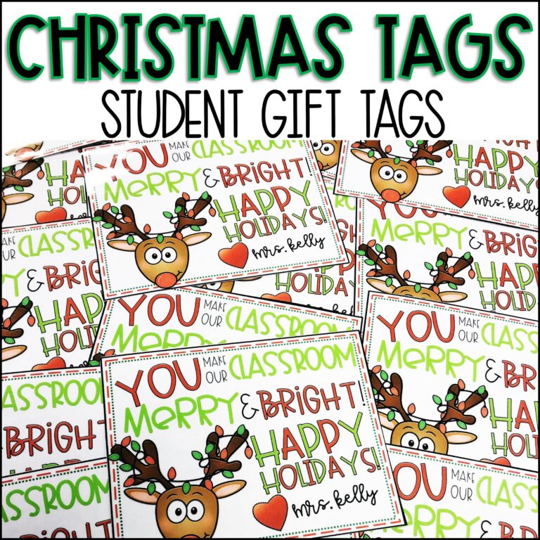 Christmas Gift Tags to Students | Made By Teachers