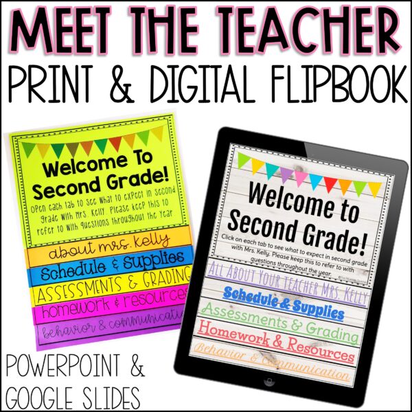 Meet the Teacher Template | Editable Flip Book | Digital and Printable ...