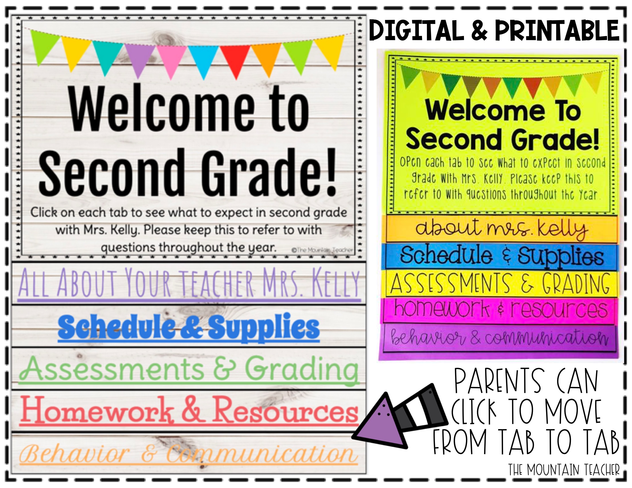 Meet the Teacher Template | Editable Flip Book | Digital and Printable ...