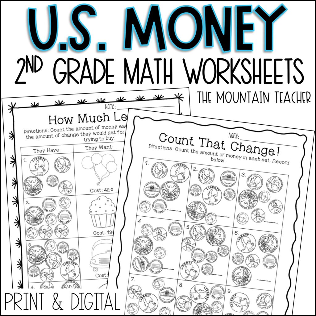 Counting Money Worksheets and Assessments | Printable and Google Slides ...