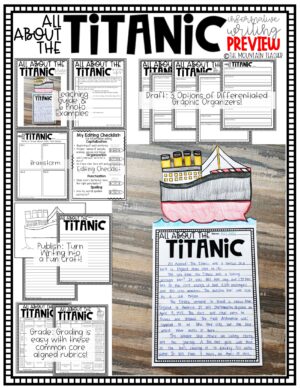 The Titanic Informative Research and Writing Project with a Craft ...