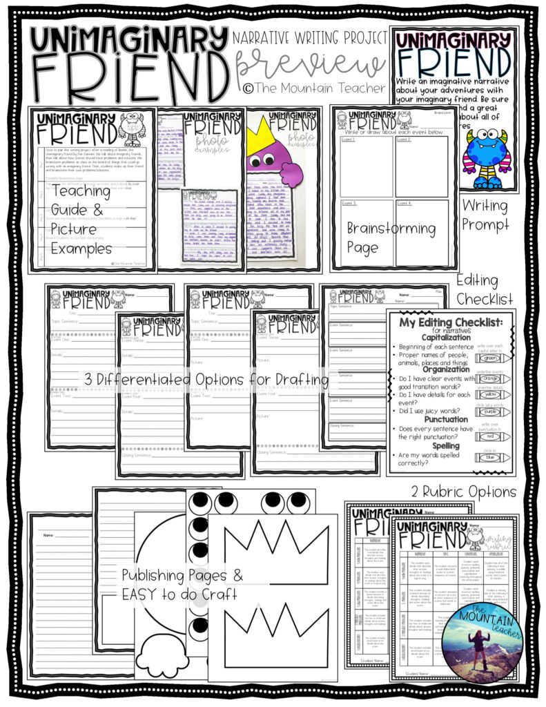 Beekle Imaginary Friend Narrative Writing Prompt and Activity | Made By ...