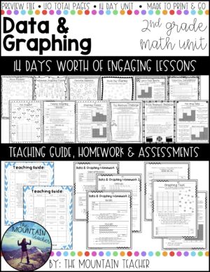 Data and Graphing Worksheets and Assessments | Printable and Google ...