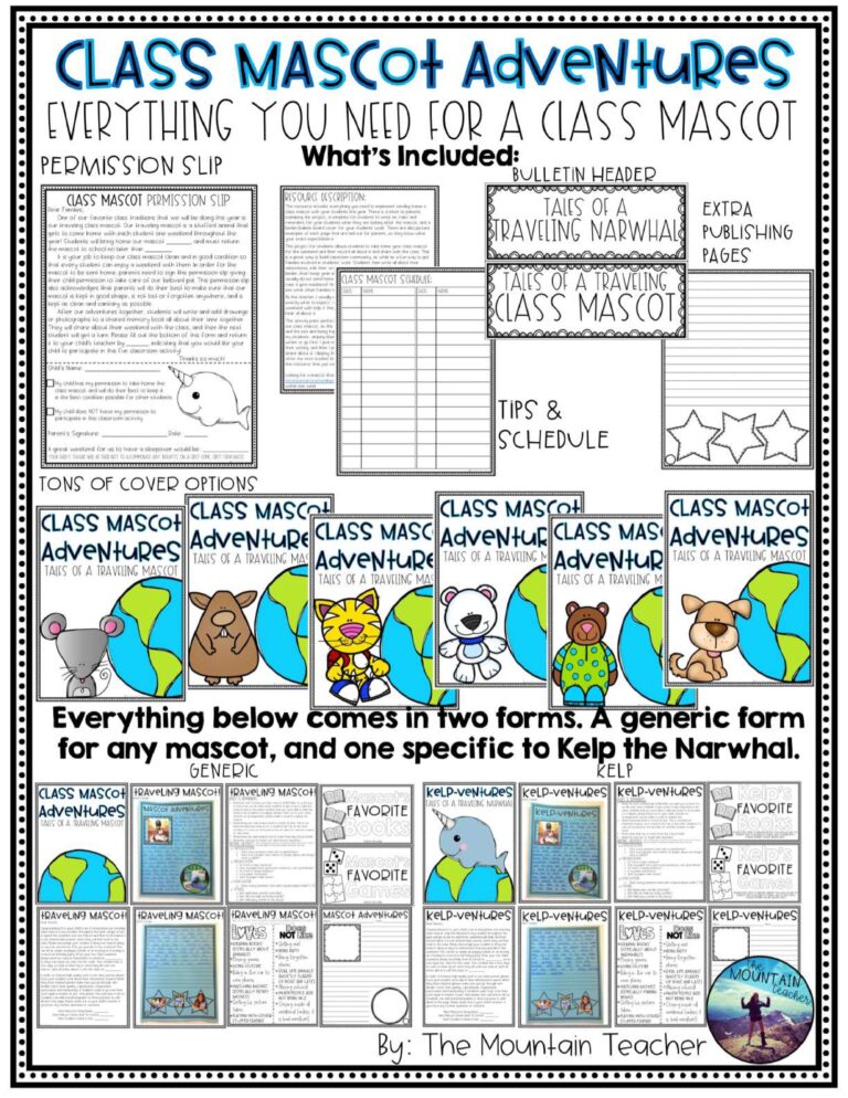 Traveling Class Mascot with Traveling Journal | Classroom Community ...