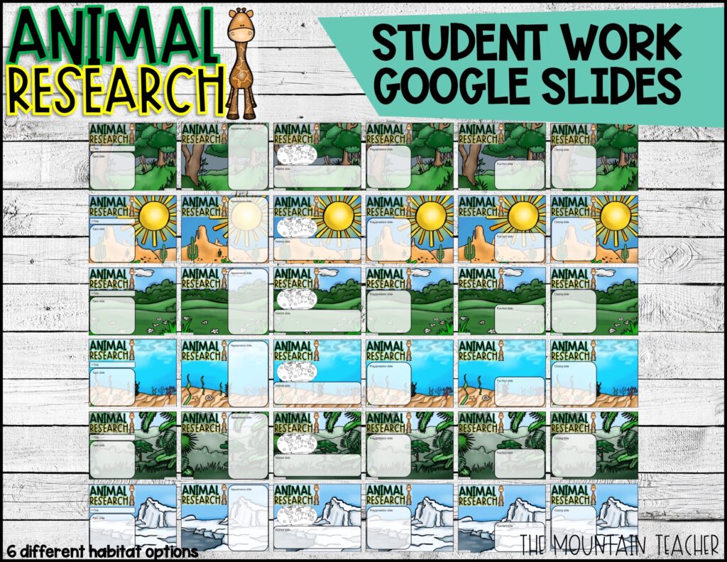 Animal Research Project | Google Slides Informative Writing Prompt with ...