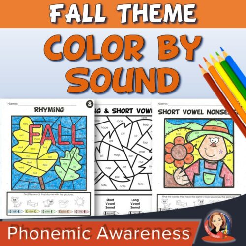 Fall Color by Code Phonics Sounds - Made By Teachers
