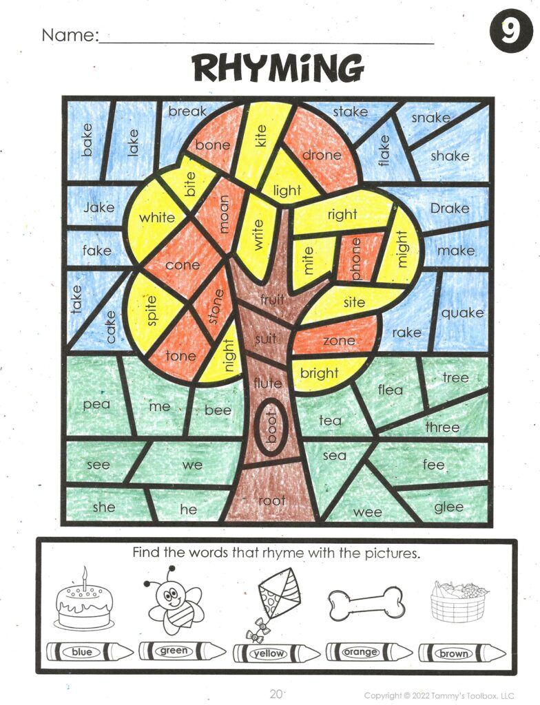 Fall Color by Code Phonics Sounds - Made By Teachers