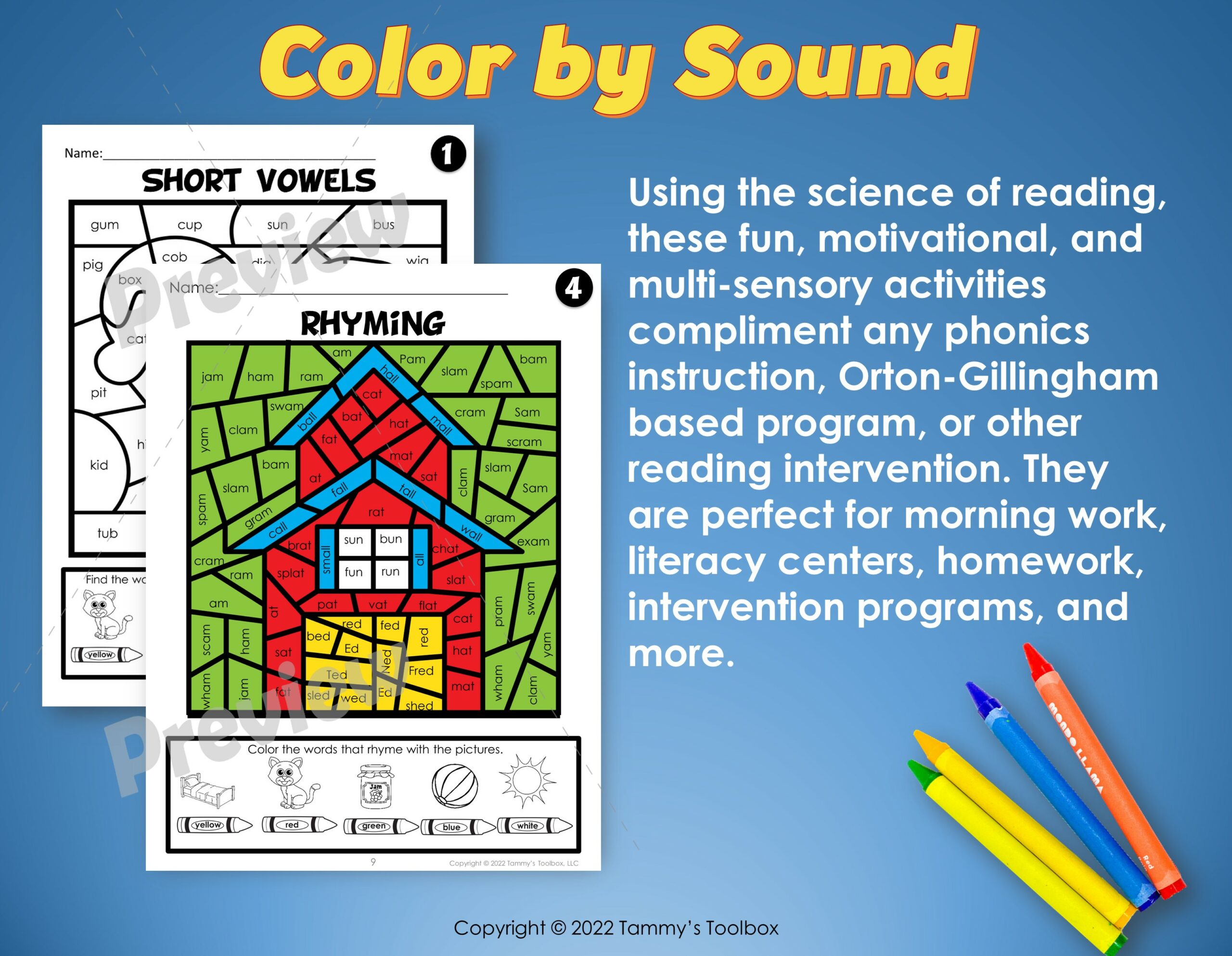 Back to School Color by Code Phonics Activities - Made By Teachers