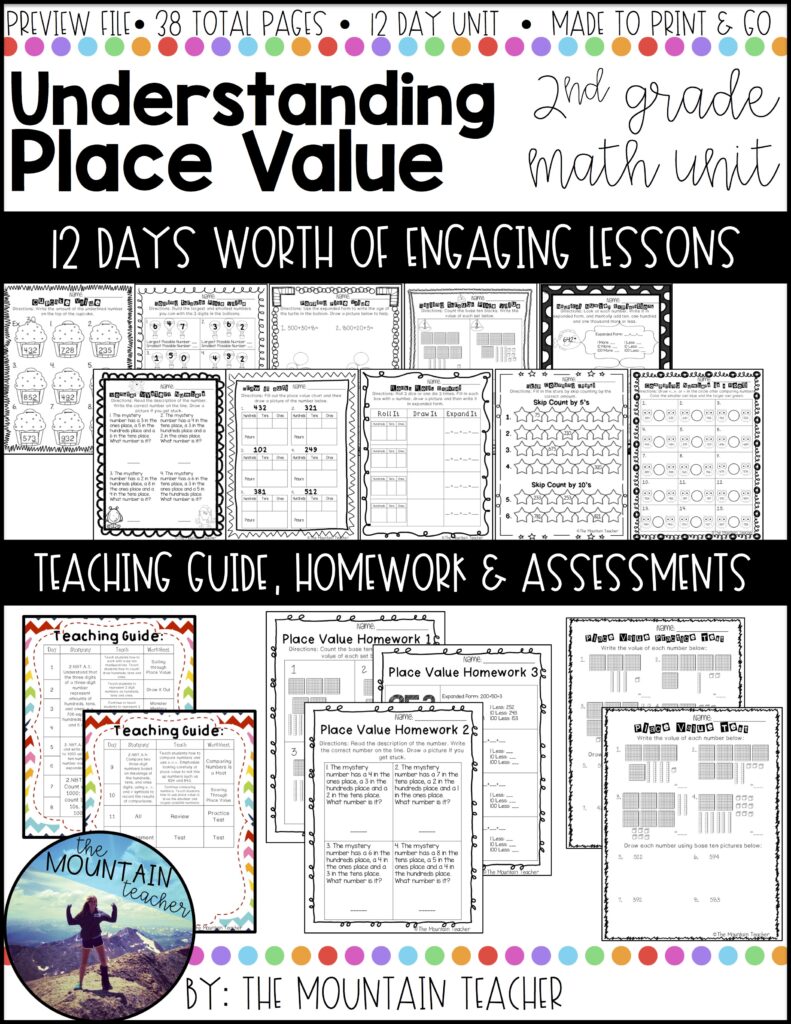 Place Value to 1000 Worksheets and Assessments | Printable and Google ...