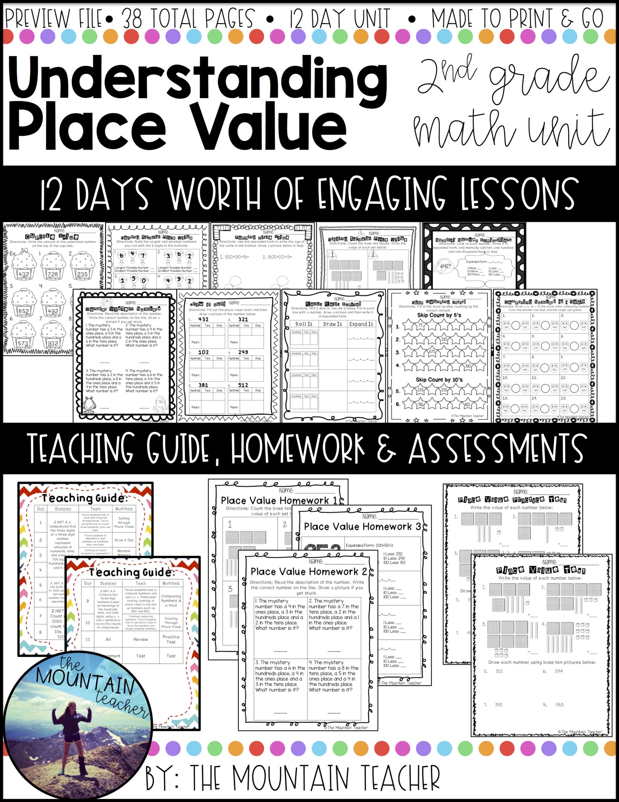 Place Value to 1000 Worksheets and Assessments | Printable and Google ...