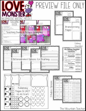 Love Monster Craft | Valentines Day Activity - Made By Teachers