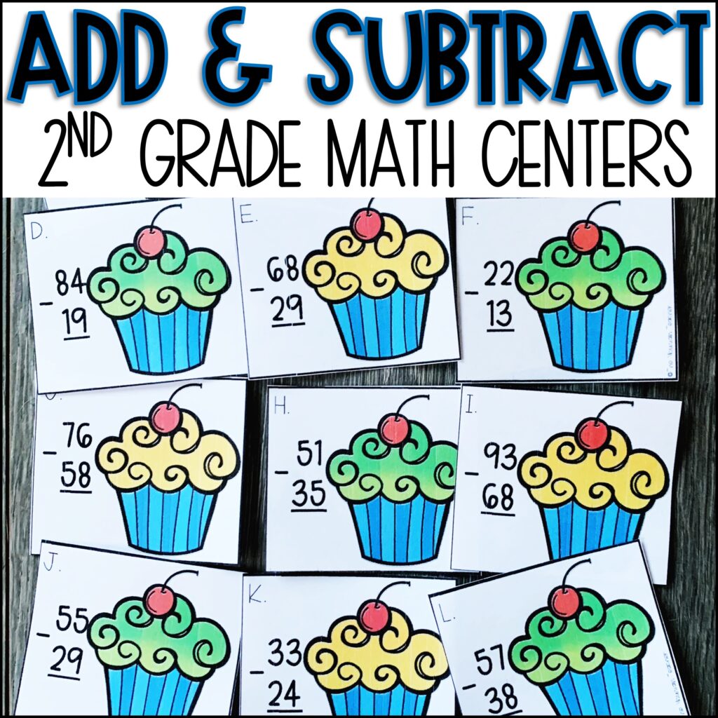 2 and 3 Digit Addition and Subtraction Activities | 2nd Grade Math ...