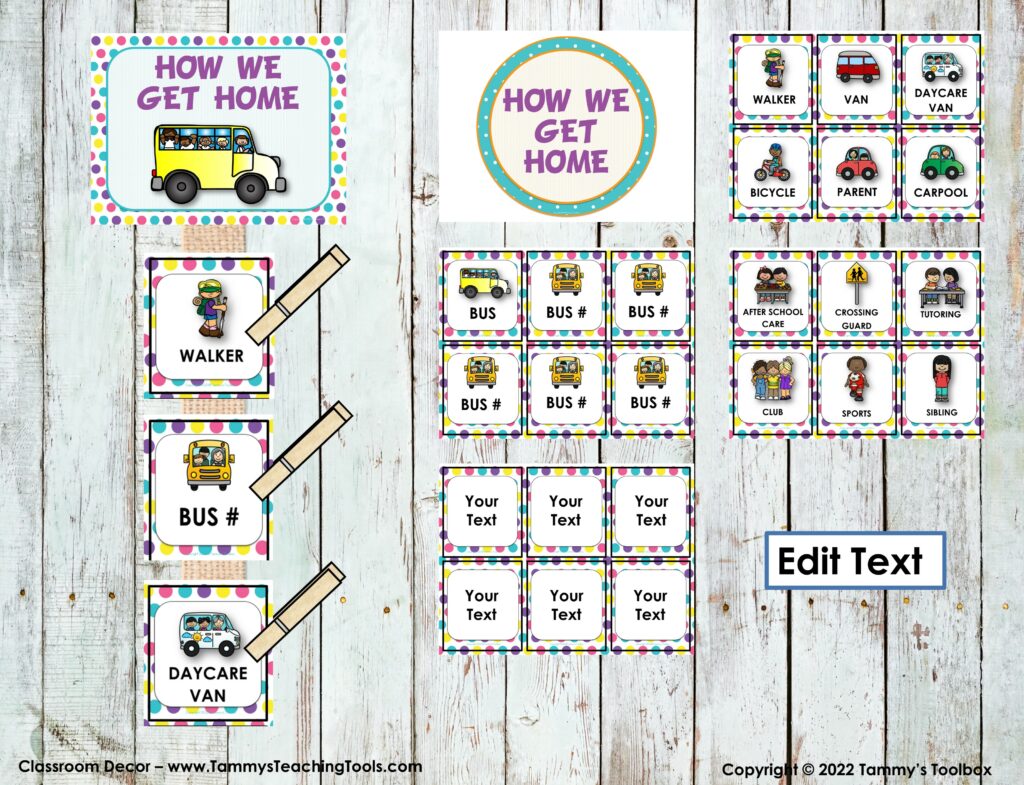 Classroom Organization Decor Bundle in Spots and Polka Dots - Made By ...