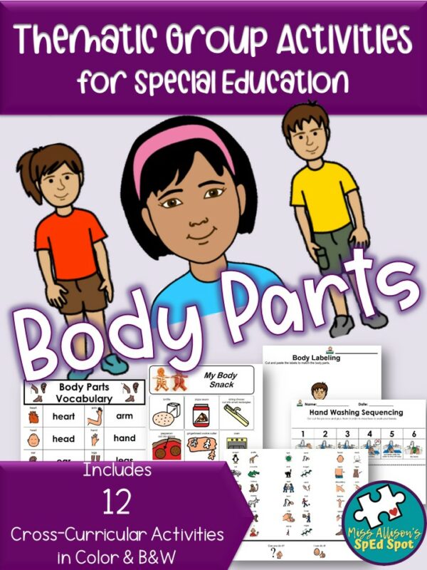 Body Parts Thematic Unit for Preschool, Elementary, and Special ...