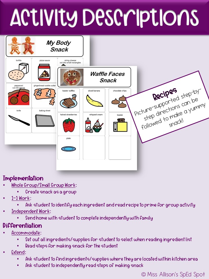 Body Parts Thematic Unit for Preschool, Elementary, and Special ...