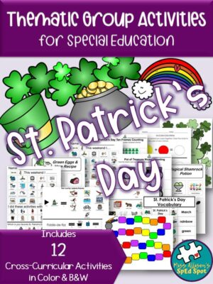 St.Patrick's Day Thematic Unit for Preschool, Elementary, and Special ...