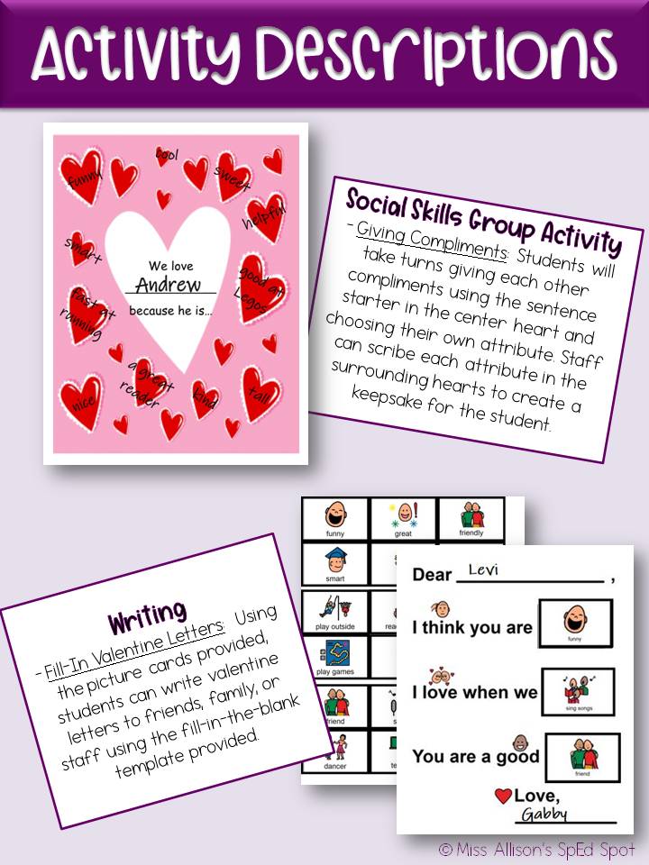 Valentine's Day Thematic Unit for Preschool, Elementary, and Special Ed ...