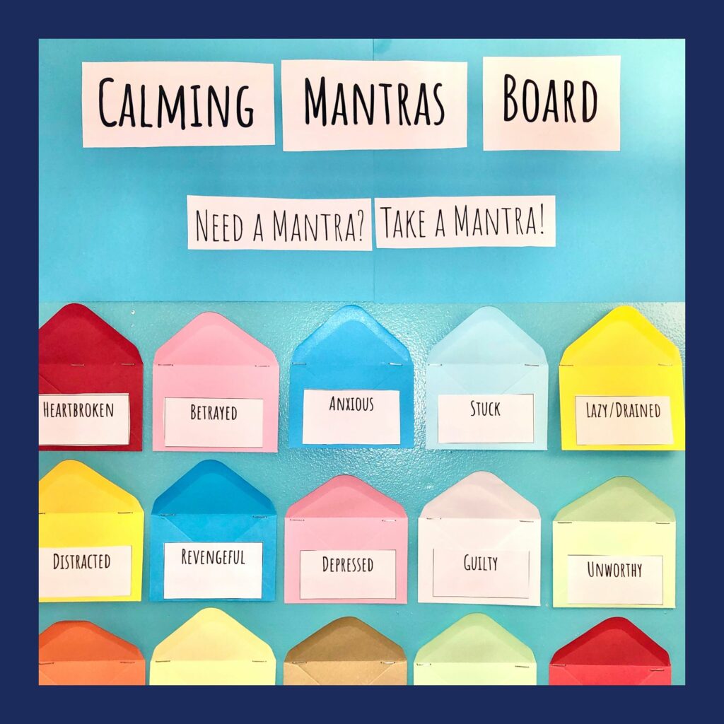 Bulletin Board Kit | Classroom Decor for Mindfulness, Mantras and CBT ...