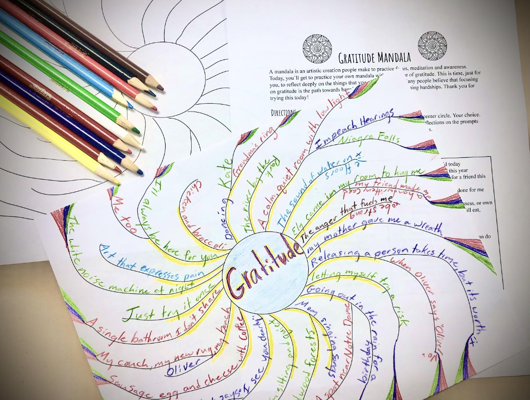Gratitude Mandala | Fun Coloring and Writing Activity - Made By Teachers