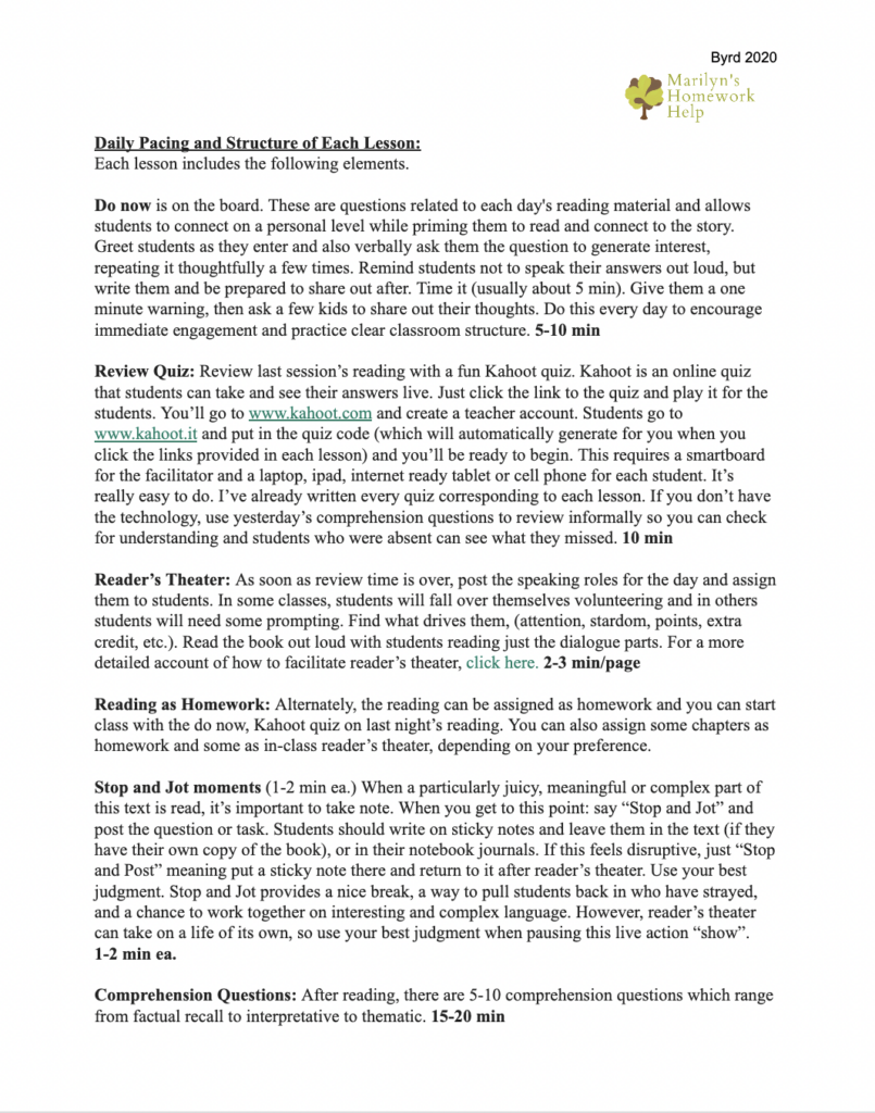 COPPER SUN Unit, by Sharon Draper | Includes Supplemental History ...