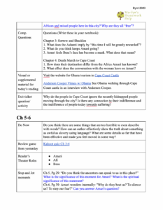 COPPER SUN Unit, by Sharon Draper | Includes Supplemental History ...