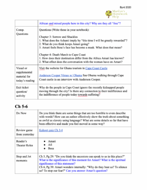 COPPER SUN Unit, by Sharon Draper | Includes Supplemental History ...