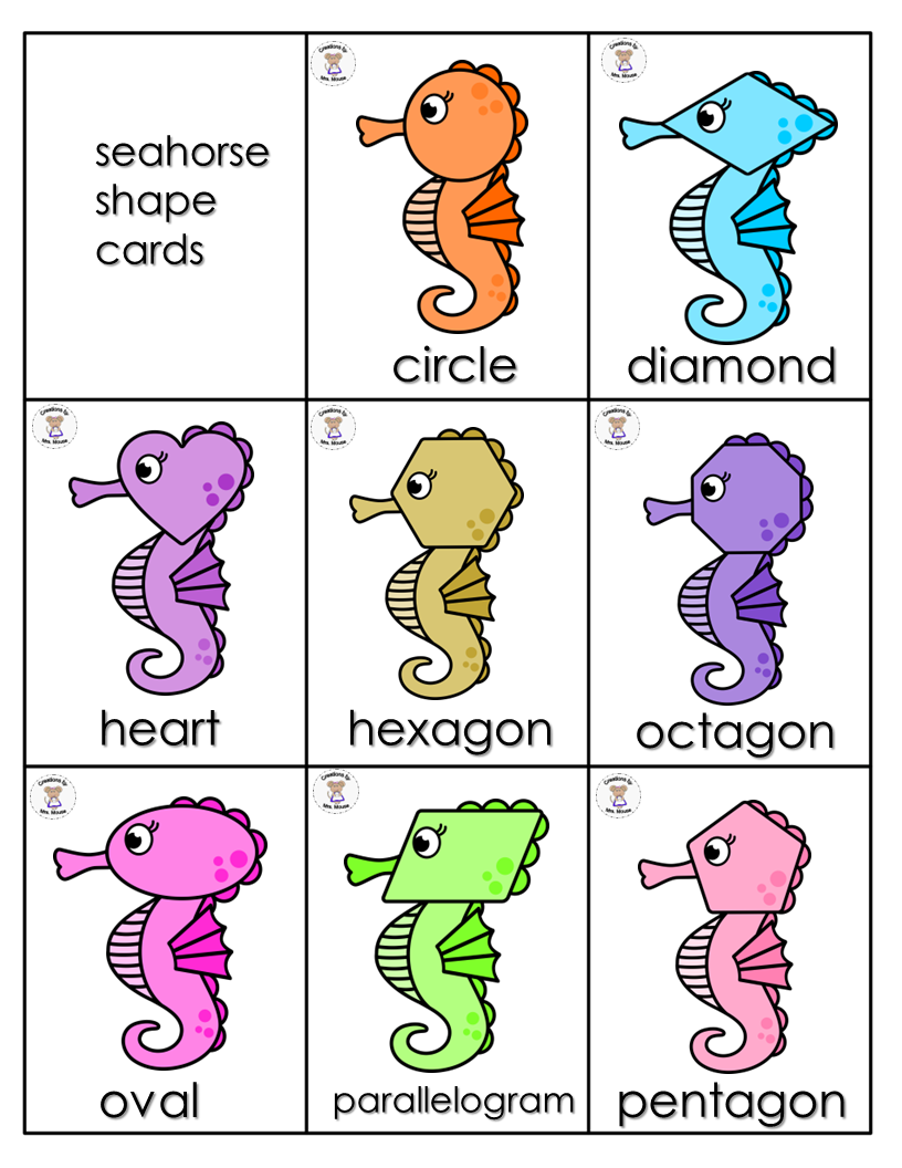 Shapes - 2D Shapes Ocean Bingo - Made By Teachers