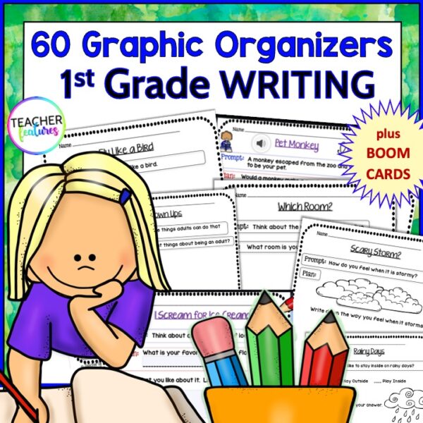 OPINION INFORMATIVE & NARRATIVE WRITING PROMPTS for 1st Grade | Made By ...