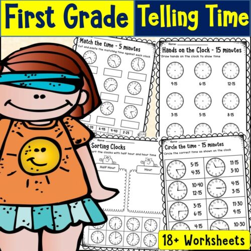 First Grade Telling Time worksheets | Made By Teachers