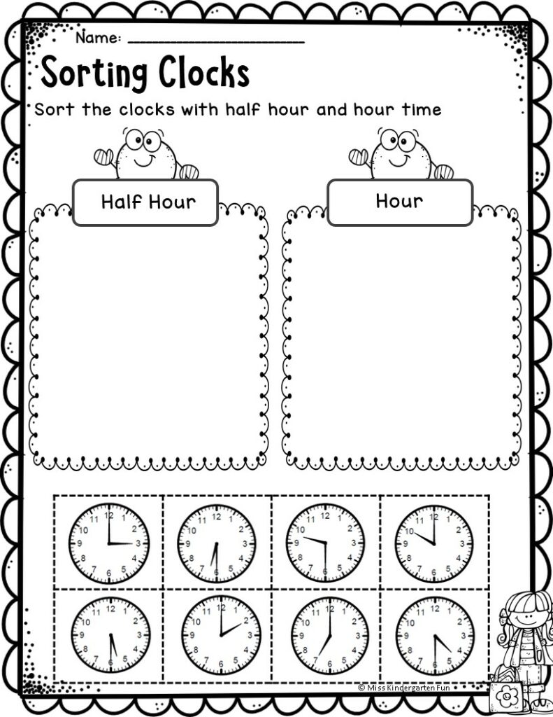 First Grade Telling Time worksheets | Made By Teachers