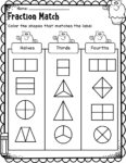 First Grade Fractions Worksheets | First Grade Partitioning Worksheets ...