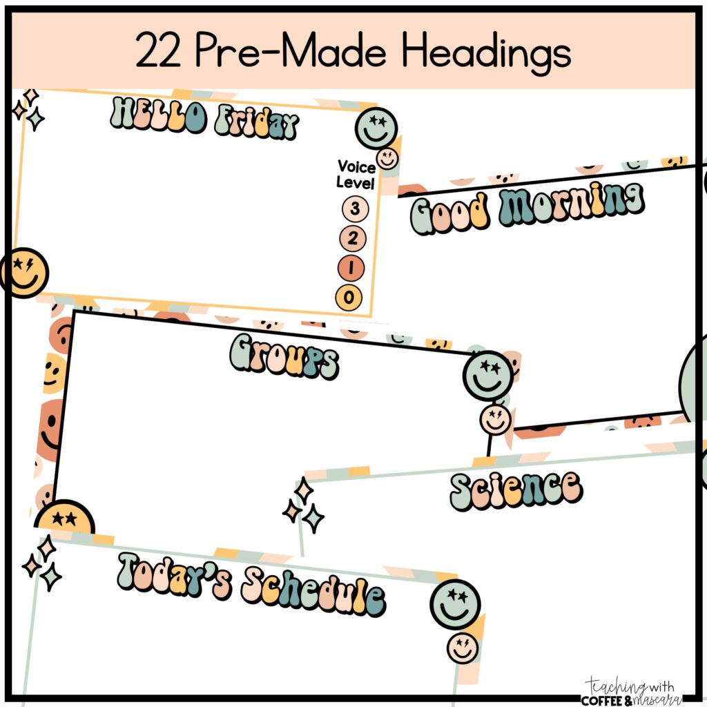 Retro Daily Slides Templates - Made By Teachers