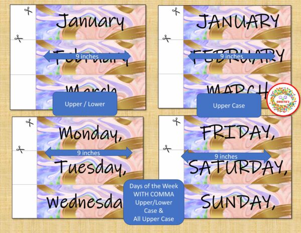 Daily Flip Calendar 2022 to 2051 Pastel Watercolor Gold Theme | Made By ...