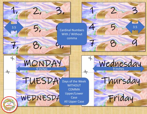 Daily Flip Calendar 2022 to 2051 Pastel Watercolor Gold Theme | Made By ...