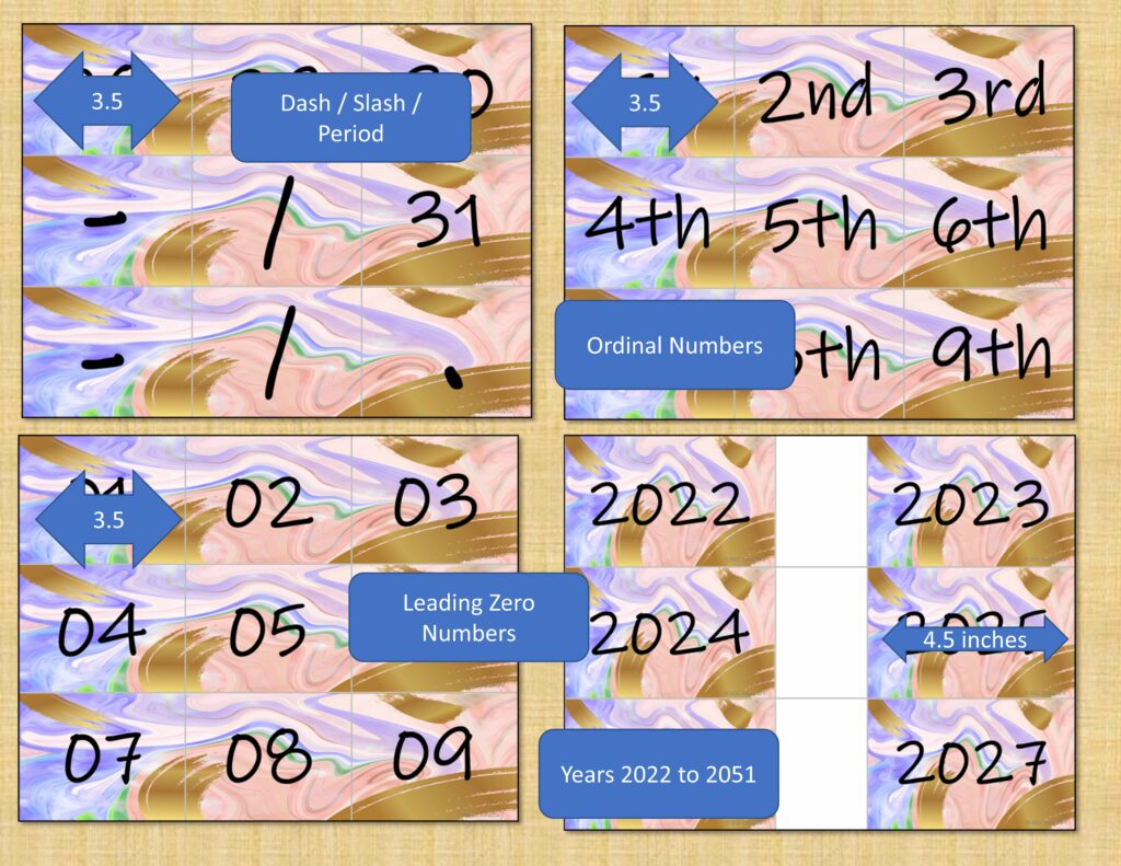 Daily Flip Calendar 2022 to 2051 Pastel Watercolor Gold Theme | Made By ...