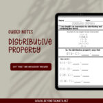 Distributive Property Notes | Made By Teachers