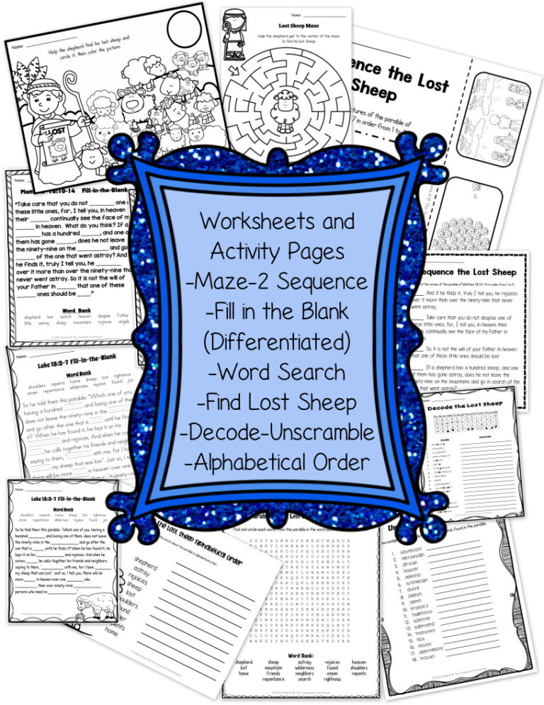 The Lost Sheep Worksheet & Activity Pack - Made By Teachers