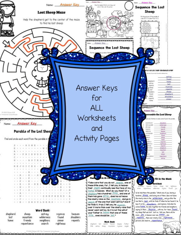 The Lost Sheep Worksheet & Activity Pack - Made By Teachers