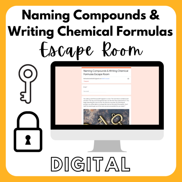 CHEMISTRY Naming Compounds Writing Chemical Formulas Escape Room chemistry-naming-compounds-writing-chemical-formulas-escape-room