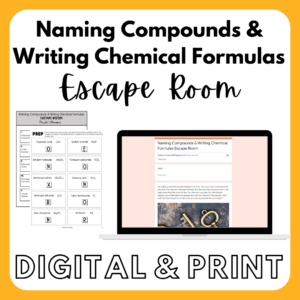 CHEMISTRY Naming Compounds & Writing Chemical Formulas BUNDLE 2 | Made ...