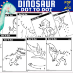 Dinosaur Dot To Dot Activity Book Learn to Count 1-10 Back to school ...