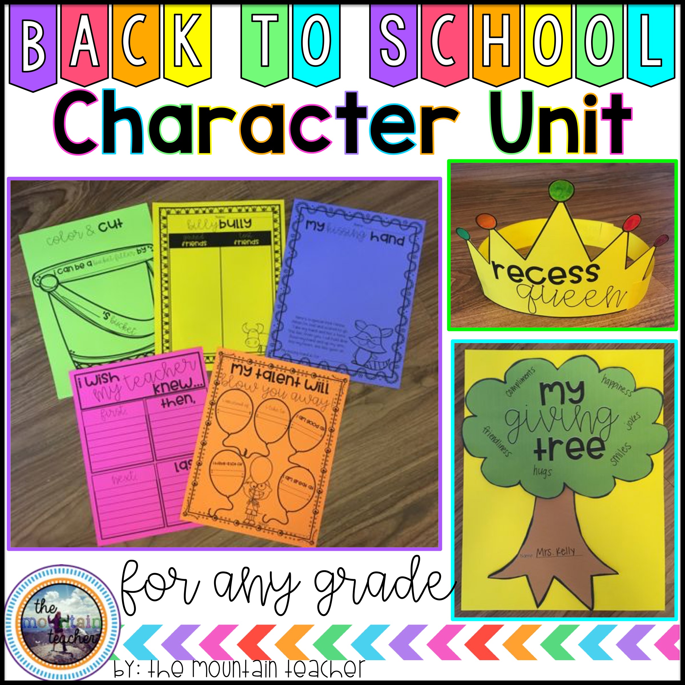 Character Building Unit | 10 Back to School Get to Know You Activities ...