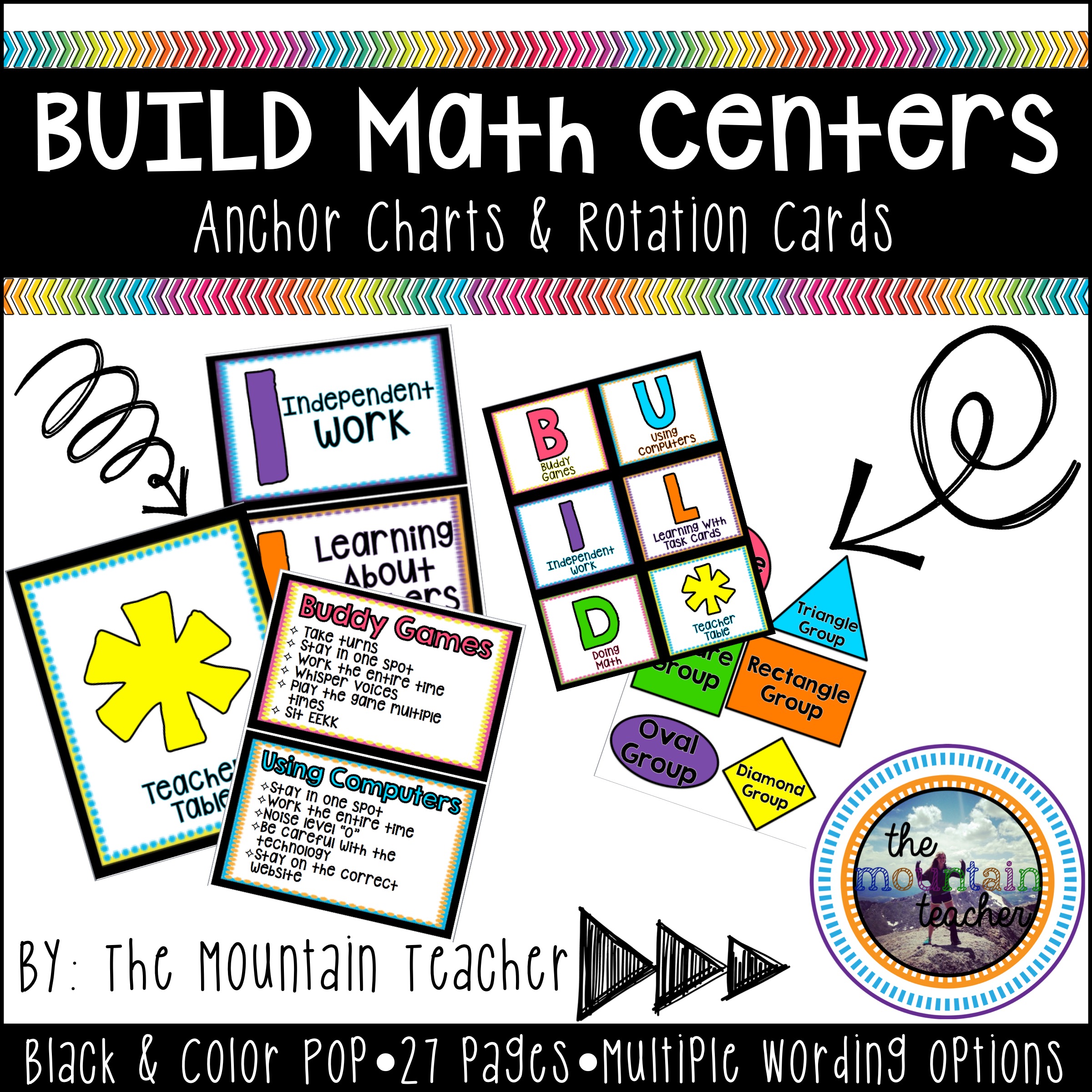 BUILD Math Center Anchor Charts and Posters | Made By Teachers