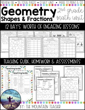 Geometry Worksheets and Assessments | Printable and Google Slides ...