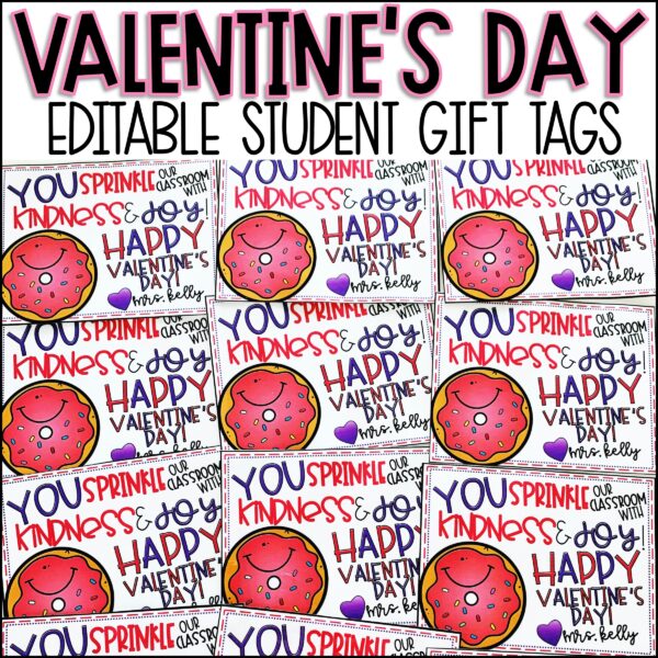 Valentines Day Gift Tag to Students | Made By Teachers