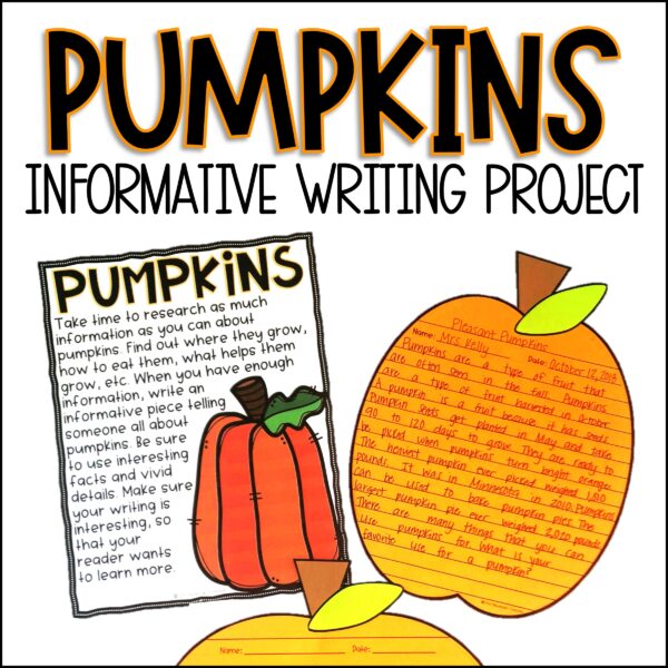 Pumpkins Informative Writing Graphic Organizers and Templates | Made By ...