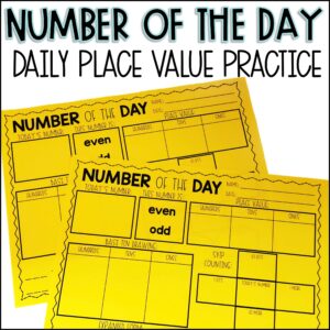 Number of the Day Template - Made By Teachers